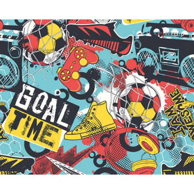 ORIGIN MURALS GAMES SPLASH MATT SMOOTH PASTE THE WALL MURAL 350CM WIDE ...
