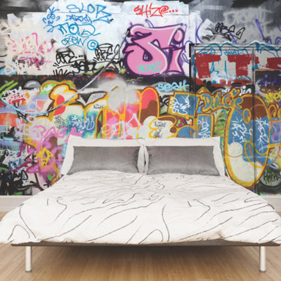 Origin Murals Graffiti Street Art Matt Smooth Paste the Wall Mural ...