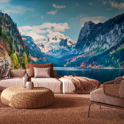 Origin Murals Mountain Vista Matt Smooth Paste the Wall Mural 350cm ...