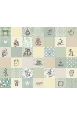Origin Murals Retro Illustrations Matt Smooth Paste the Wall Mural ...