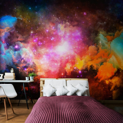 Origin Murals Space Galaxy Stars Matt Smooth Paste the Wall Mural 350cm ...