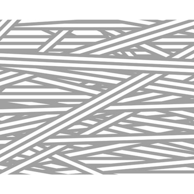 Origin Murals Striped Criss Cross Pattern Grey Matt Smooth Paste the ...