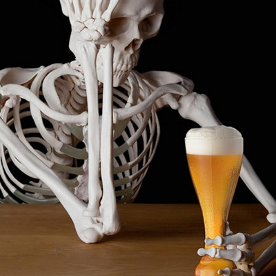 Original Products Final Touch Brainfreeze Skull Glass with Skeletal Frame