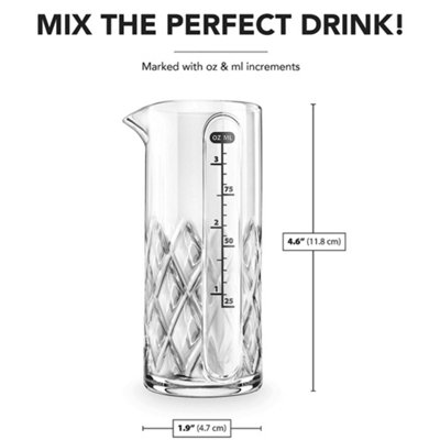 Original Products Final Touch Yarai Double Jigger Glass 100ml Clear