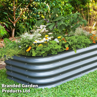 Original Veggie Bed Raised Vegetable Flower Steel Planter Trough Grow ...