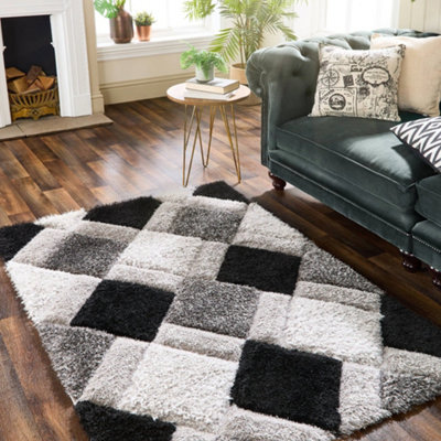 Origins 3D GEO Shaggy Grey 120x170