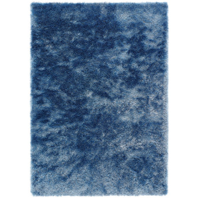 Origins Glamour Denim Blue Rug 120 X 170 at B&Q