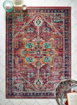Origins Granada Red Rug 67 X 200
