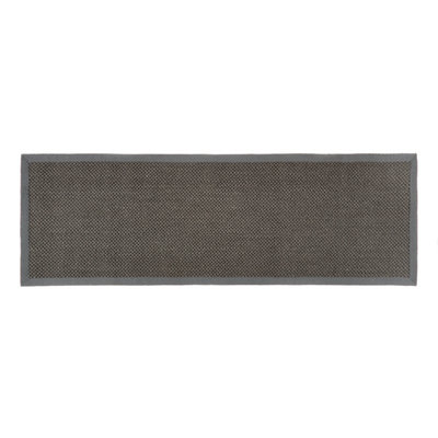 Origins Sisal Runner Dark Grey with Grey Border 67CM x 200CM | DIY at B&Q