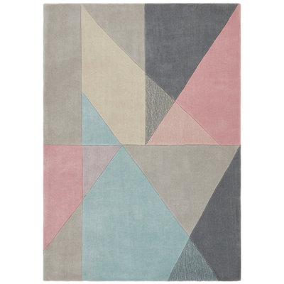 Origins Trio Pink/Grey Rug 80 X 150