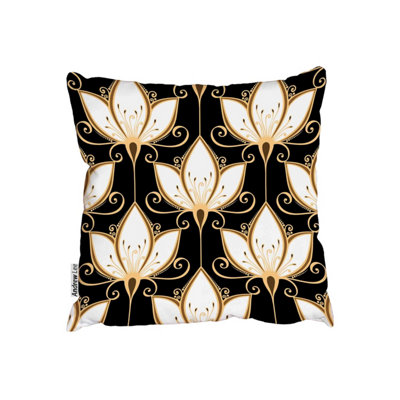 ORNATE FLORAL PATTERN (OUTDOOR CUSHION) / 45CM X 45CM