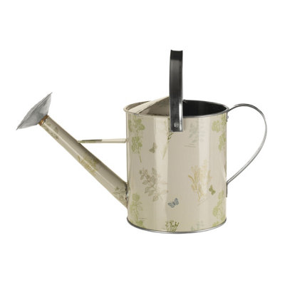 Orsina 5L Watering Can, Galvanised Steel Construction with Powder ...