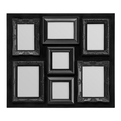 Orsina Black 7 Photo Frame,Glass Front Photo Display,Versatile ...