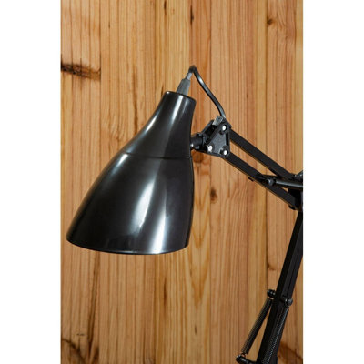 Orsina Black Desk Lamp, Adjustable Arm And Head With Sleek Metal Frame ...