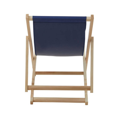 ORSINA BLUE DECK CHAIR, WATER-RESISTANT SMALL OUTDOOR DECK CHAIR, BUILT ...