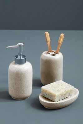 Orsina Canyon Natural Stone Effect Toothbrush Holder