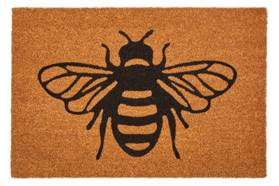 Orsina Filta Bee Coir Doormat with Vibrant Pattern and Long-Lasting Fibres