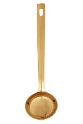 Orsina Gold Finish Ladle,Broth Spoon,Non-Corrosive Solid Steel Sauce ...
