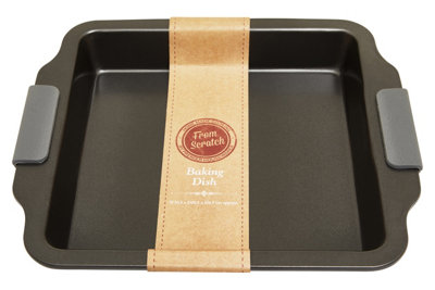 Orsina Grey Non Stick Baking Dish, Durable Metal Baking Dish with ...