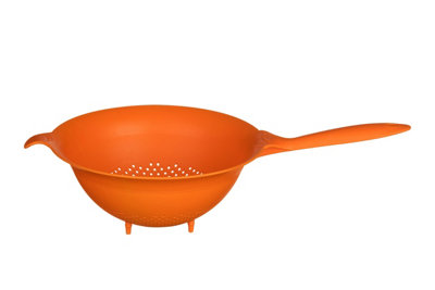 Orsina Large Orange Plastic Colander with Small Holes,Kitchen Strainer ...