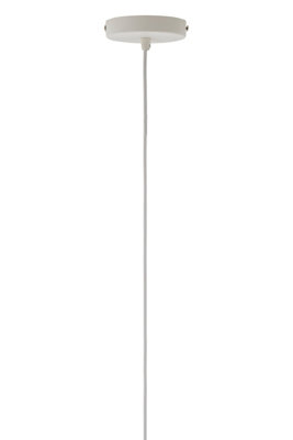 Orsina Large White Steel Dome Pendant Light, Hanging Light With Clean ...