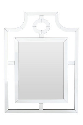 Orsina Nicolette Cut Out Design Silver Wall Mirror