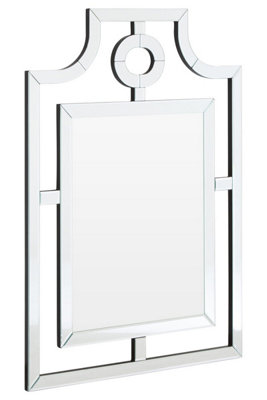 Orsina Nicolette Cut Out Design Silver Wall Mirror