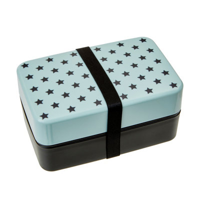 Orsina Organized Light Blue Star Lunch Box With Cutlery, Minimalist ...