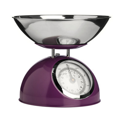 Orsina Retro Style 5Kg Purple Kitchen Scale, Premium Constructed ...