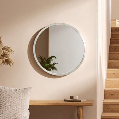 Orsina Saska Small Antique Silver Wall Mirror