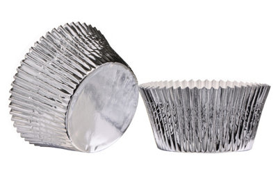 Orsina Silver 40Pcs Large Cupcake Cases