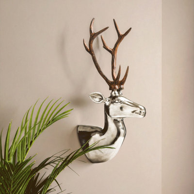 Orsina Stag Head Wall Mountable Sculpture, Decorative Art Sculpture for ...