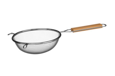Orsina Stainless Steel Constructed Small Sieve with Wooden Handle ...