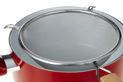 Orsina Stainless Steel Constructed Small Sieve with Wooden Handle ...