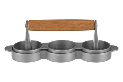 Orsina Triple Mini Burger Press,Non-Stick Hamburger Patty Maker with ...