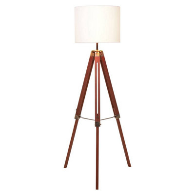 Orsina Tripod Floor Lamp With Brown Base, Adjustable Tall Standing Lamp ...