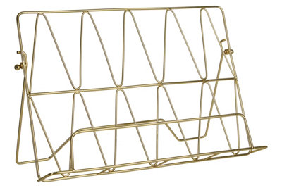 Orsina Vertex Gold Finish Cookbook Stand