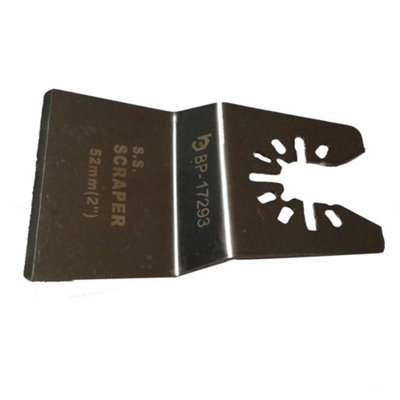 Oscillating 52mm x 38mm Stainless Steel Scraper Multi Tool Saw Blade ...