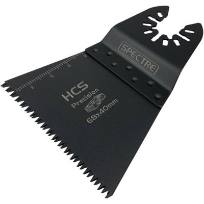 Oscillating HCS 68mm x 40mm Plunge Precision Cut Multi Tool Saw Blade ...
