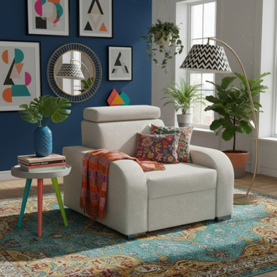 OSLO M 1 Armchair with Adjustable Headrest MDF and Particle Board Frame ...