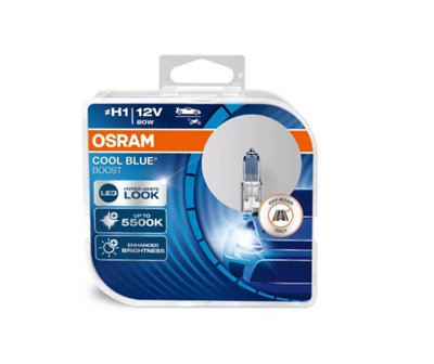 Osram 12v 80w H1 P14.5s HCB Cool Blue (62150CBB-HCB) - 2 Pack