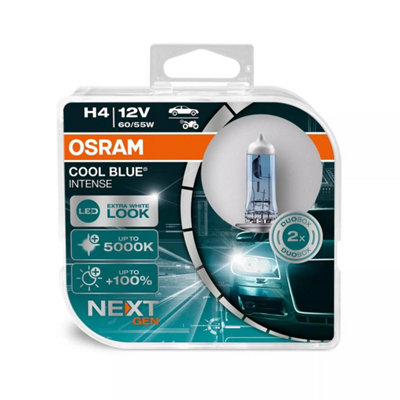 Osram Cool Blue Intense (Next Gen) H4 60/55W 12V Headlight Lamp ...