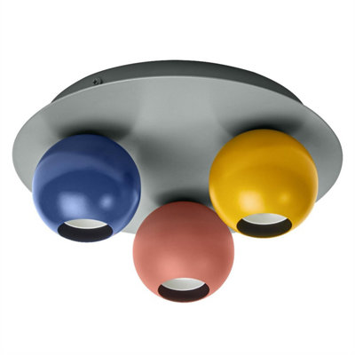 Osram Decor Bubble Ceiling Light 3XE27 Multicolour Max 3x15W LED Modern ...