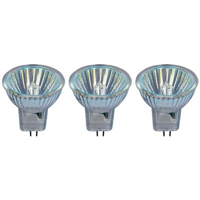 Osram Halogen MR11 Spotlight 35W GU4 12V Dimmable Warm White Clear (3 Pack)