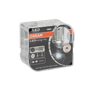 Osram LED H4/H19 HL Easy LED Driving Twin Pack High Low Beam Lamps ...