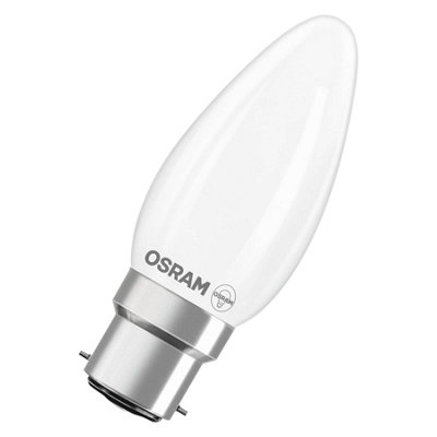Osram LED Lamp Star Light Bulb Candle Shape B25 Filament B22d Frosted 6 ...