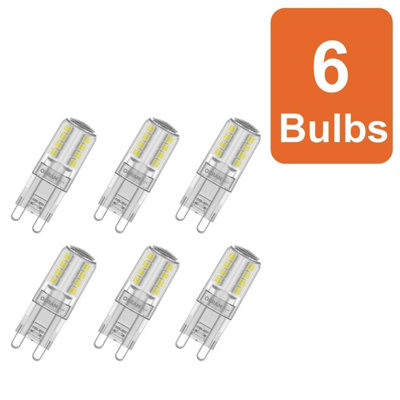 Osram Non Dimmable LED PIN Lamp Light Bulb with G9 Base 2700K 6 Pack