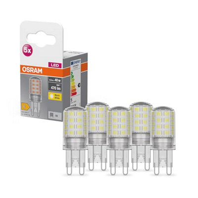 Osram Star Pin LED bulb for G 9 base, clear glass, warm white (2700 k ...
