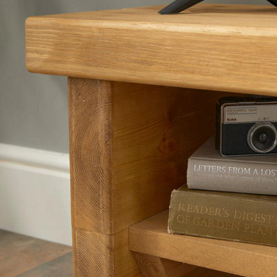 OTG Wooden TV Unit 80cm Rustic TV Stand Cabinet
