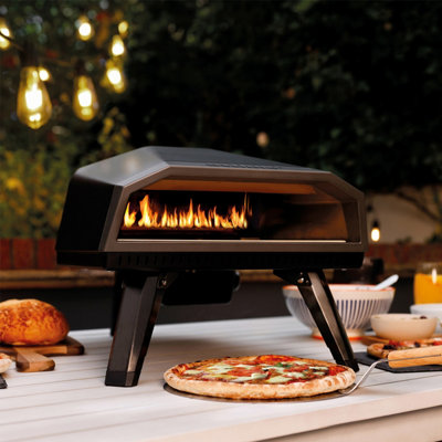 OTTIMO 12" Gas Portable Garden Pizza Oven with 12 inch Pizza Stone